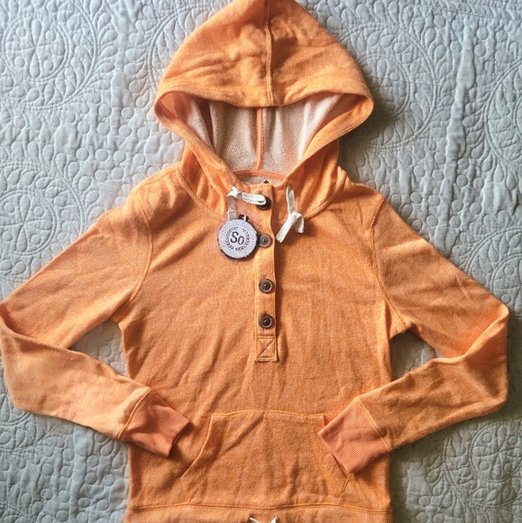 SO | Sweaters | Nwt Sokohls Orange Hoodie | Poshmark